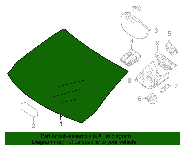 A1566700101 Стекло ветровое Mercedes | Запчасти на DRIVE2