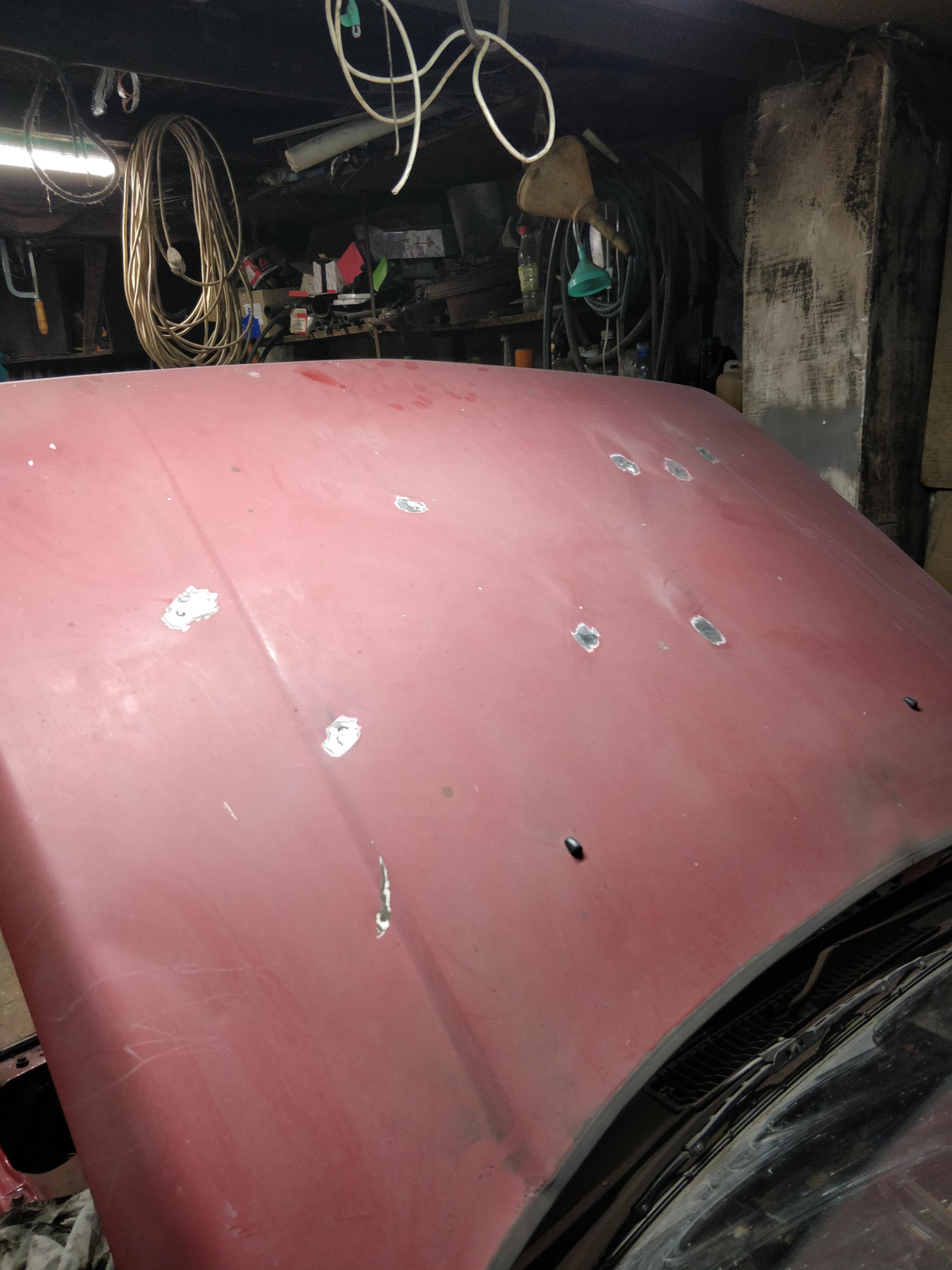 Сварка и ремонт #9. Ремонт крыльев и капота — Mitsubishi Lancer III, 1 ...