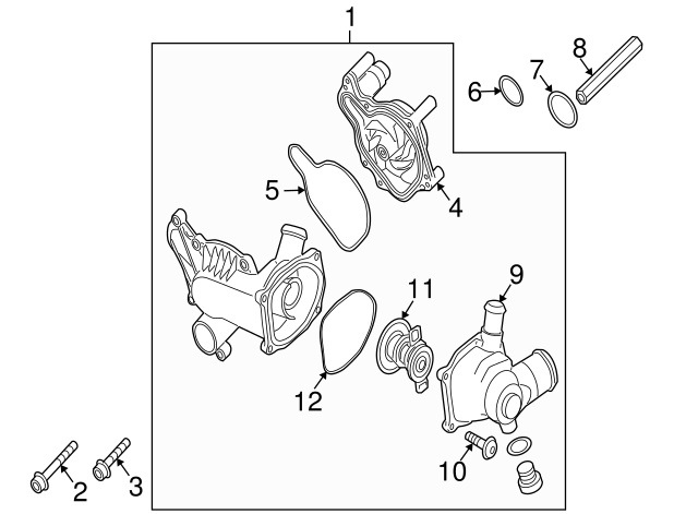 079121010C Водяной насос VAG | Запчасти на DRIVE2