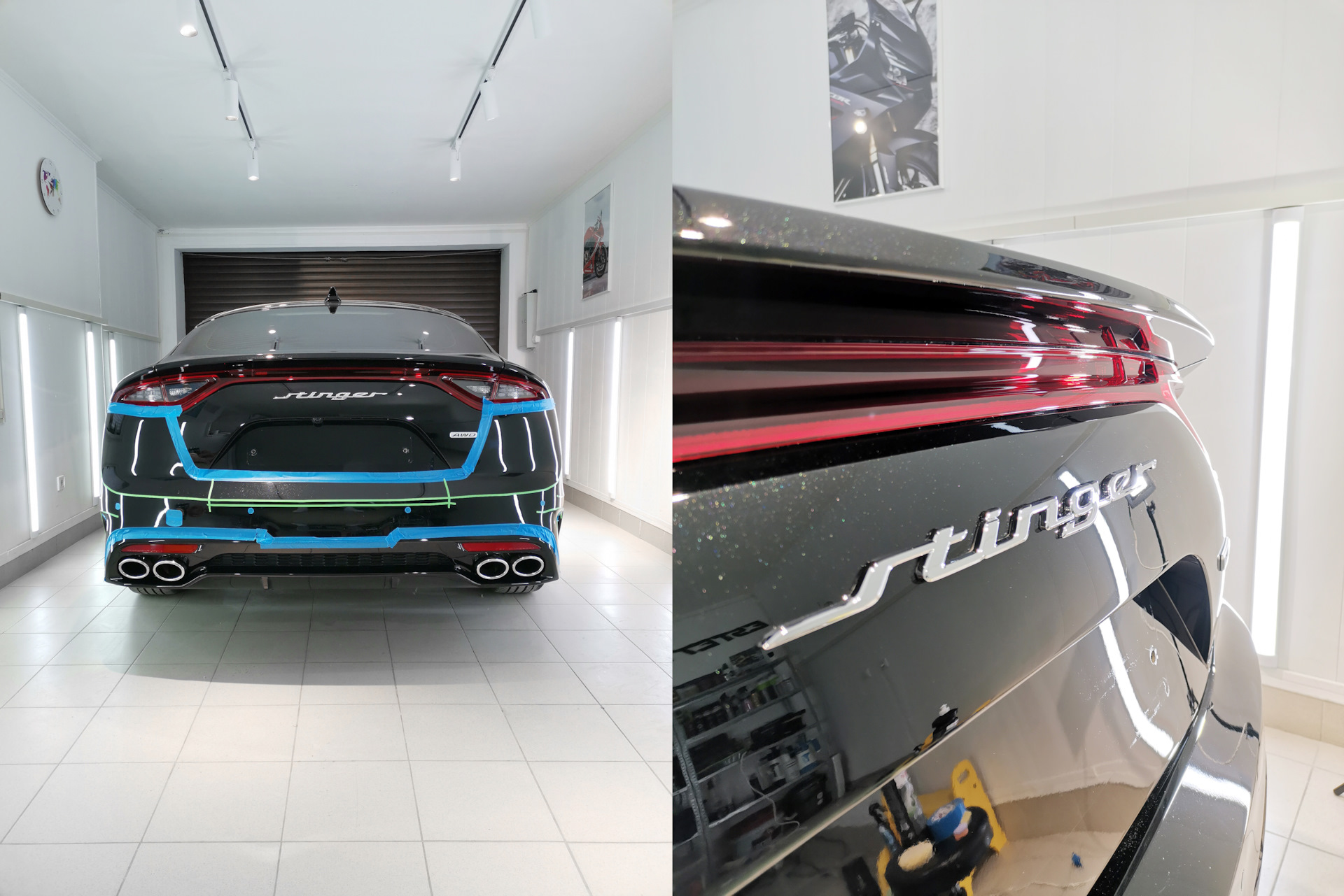 Полировка Kia Stinger спустя пол года эксплуатации, на пробеге 7400км. — KIA Stinger, 2 л, 2019 ...