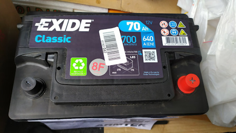EC700 Аккумуляторная батарея EXIDE | Запчасти на DRIVE2