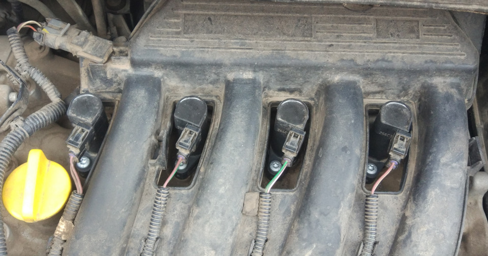 Болт крепления катушки зажигания — Renault Kangoo (2G), 1,6 л, 2013 ...