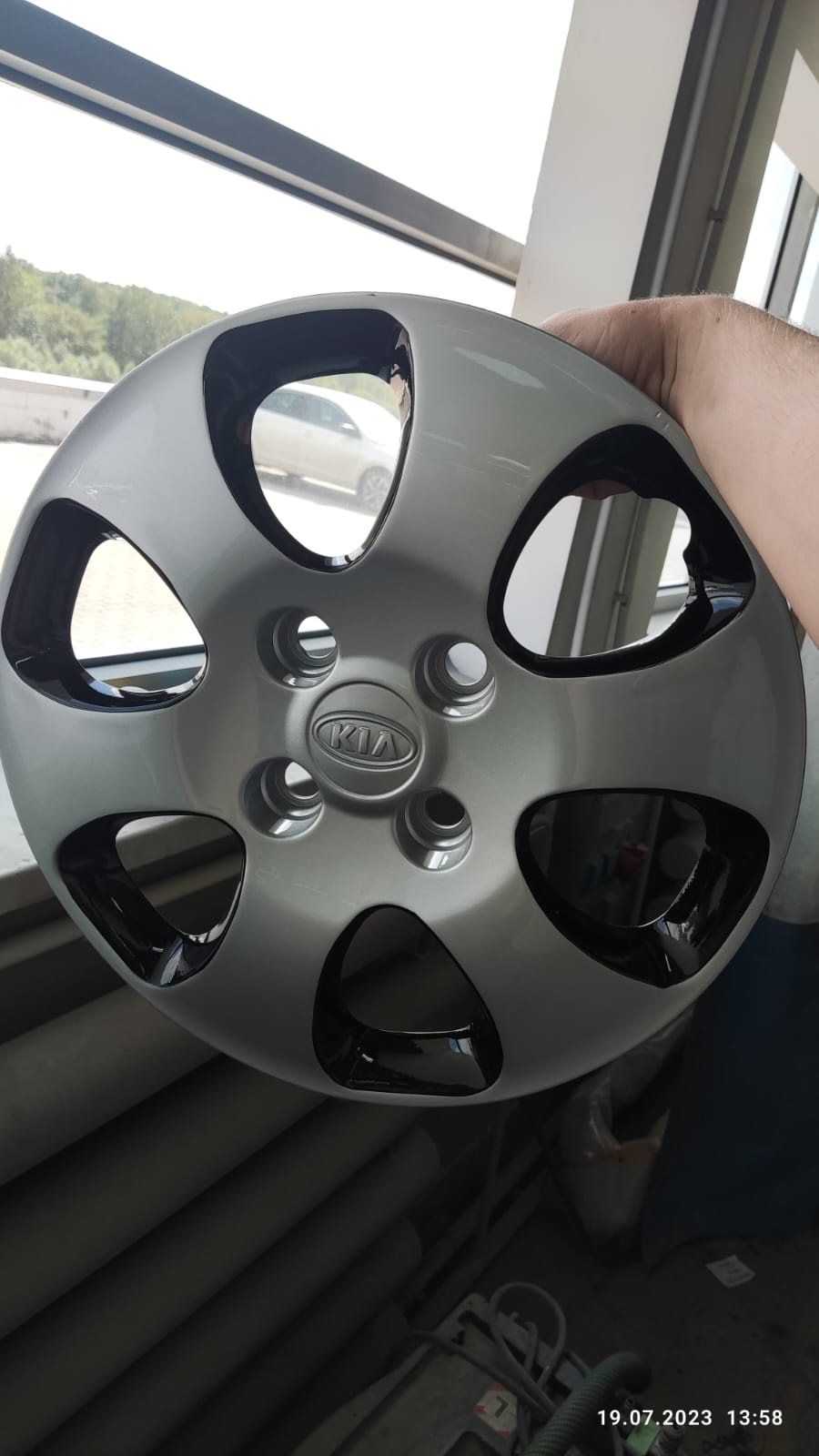 Покраска колпаков cerato 1 — KIA Cerato (1G), 1,6 л, 2008 года ...