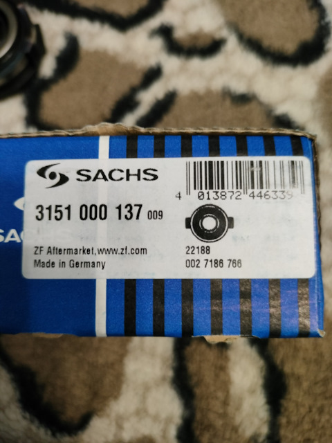 3151000137 Выжимной подшипник SACHS | Запчасти на DRIVE2