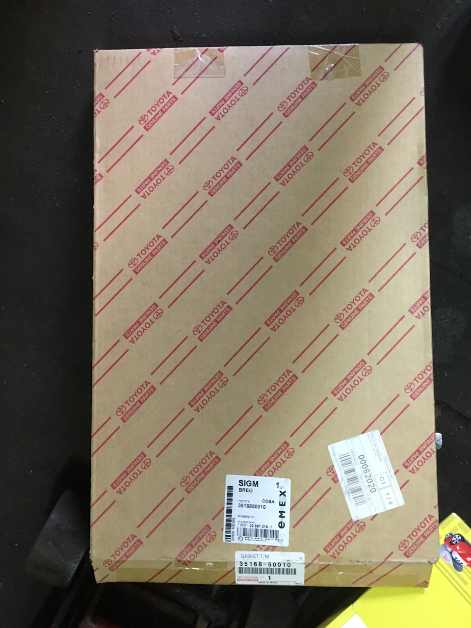 3516850010 Прокладка поддона ат TOYOTA LEXUS | Запчасти на DRIVE2