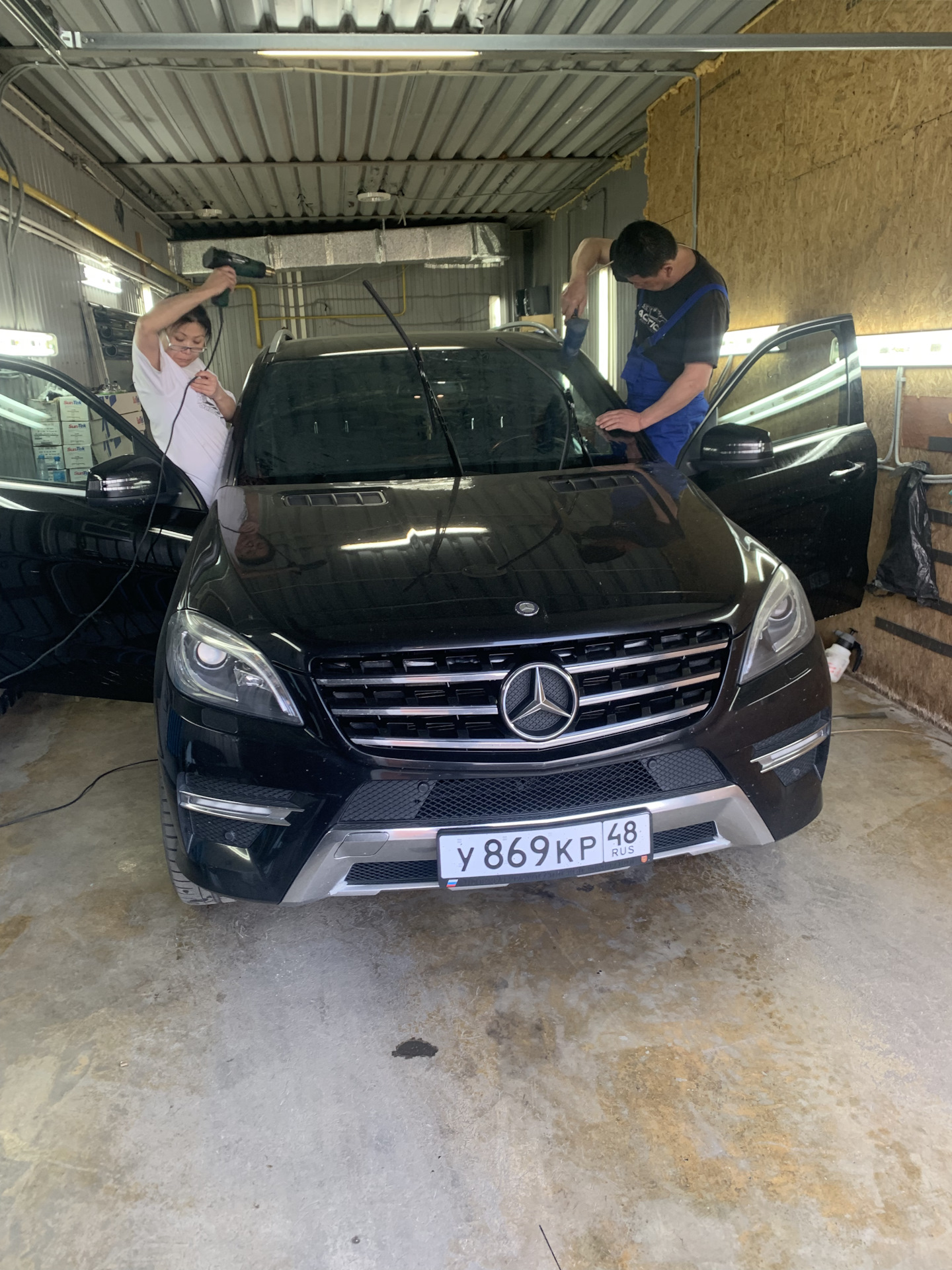 Тонировка — Mercedes-Benz M-Class (W166), 3,5 л, 2012 года | стайлинг ...