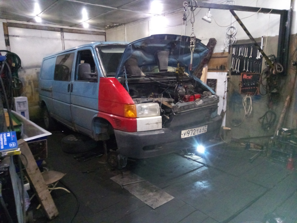 Установка скоростной кпп — Volkswagen Transporter T4, 2,4 л, 1992 года ...