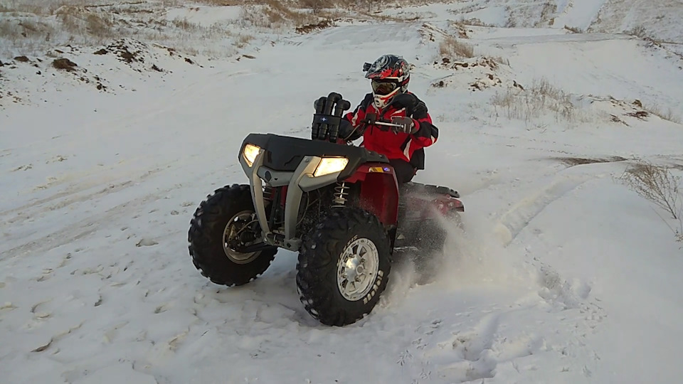 С прицепом в Сугробы | Polaris Hawkeye 300 [#24] — Polaris Hawkeye 300 ...