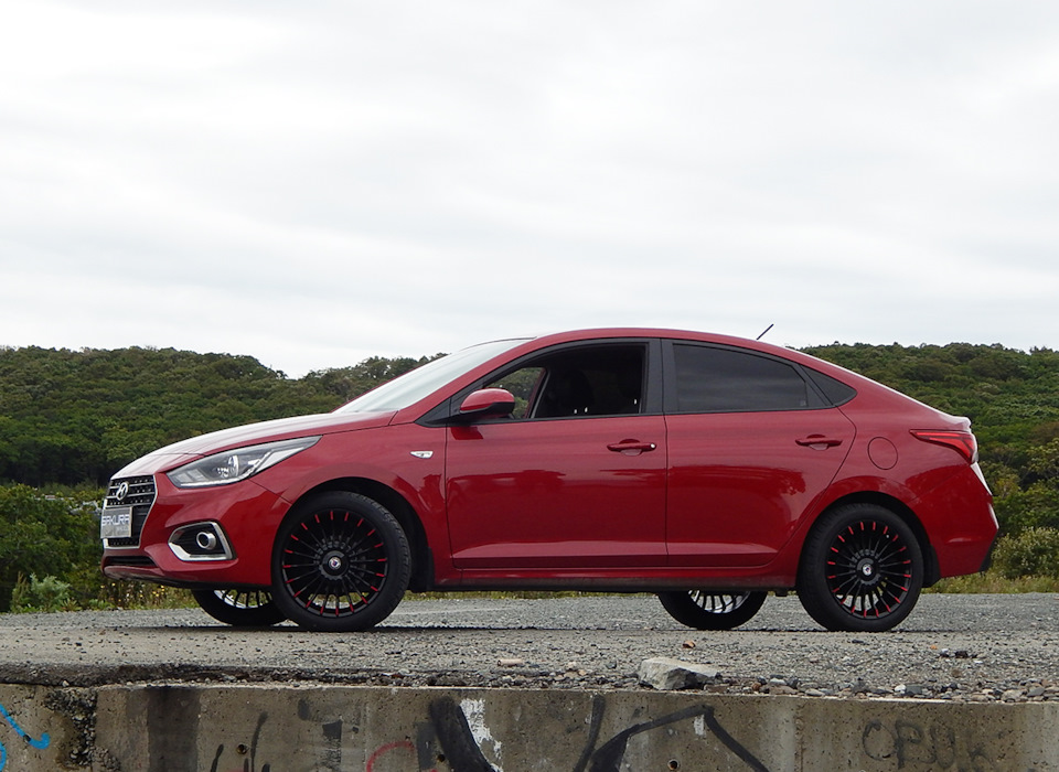 Hyundai Solaris на дисках Sakura Wheels 1139! — РОСА на DRIVE2