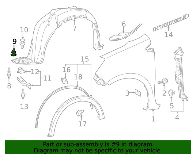9018906230 Крепеж TOYOTA LEXUS | Запчасти на DRIVE2
