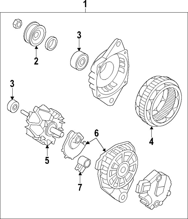 3736022651 Задняя крышка генератора KIA HYUNDAI | Запчасти на DRIVE2