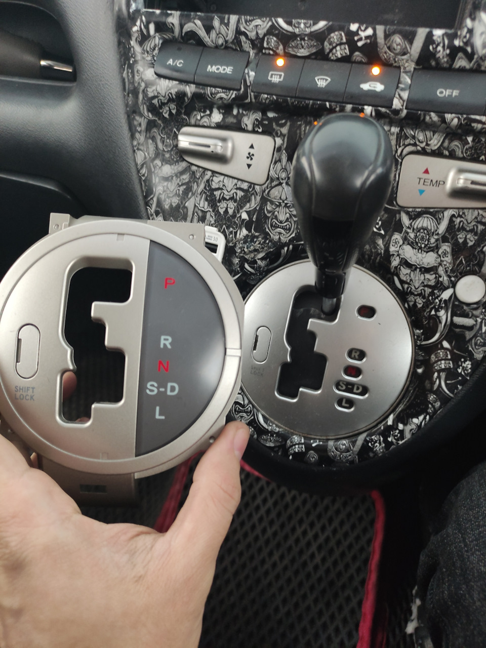 Замена ручки и селектора КПП с рестайла eu3 — Honda Civic Hatchback (7G ...