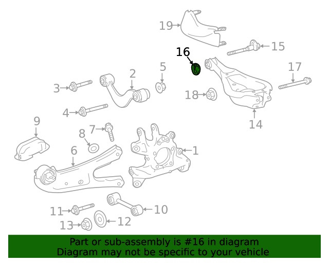 4819848010 Болт с эксцентриком (комплект) TOYOTA HARRIER/HARRIER HV ...