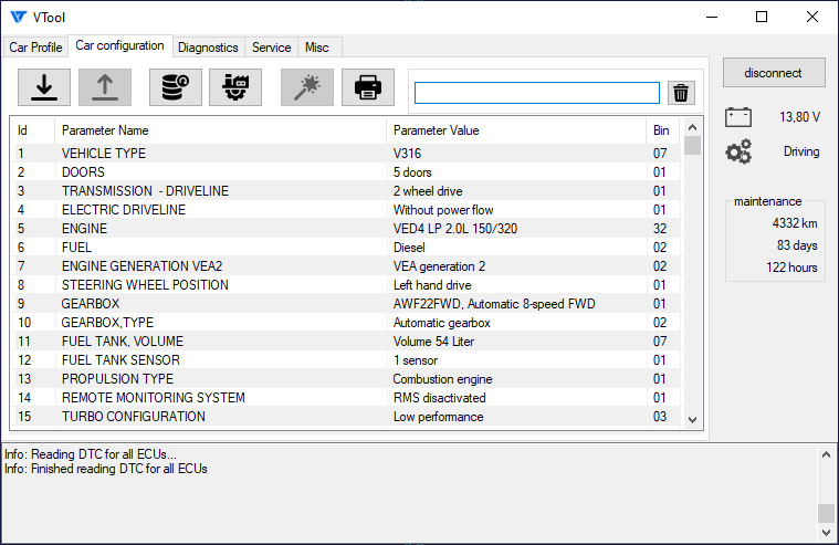 VTool — диагностика, калибровки SPA CMA и многое другое — Volvo XC90 (2G), 2 л, 2019 года ...