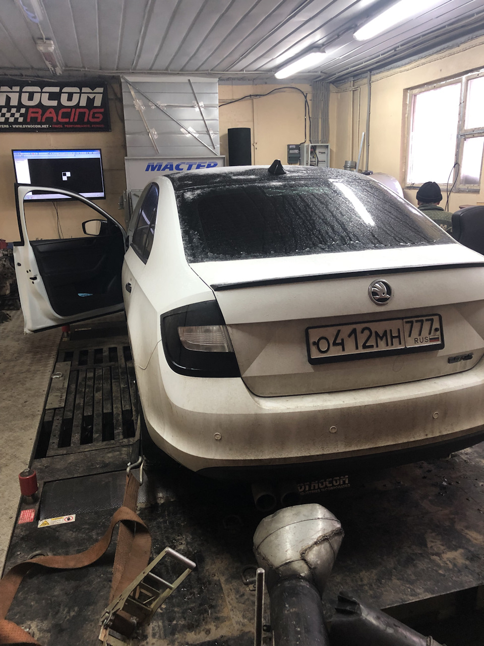 Сделал замер мощности шкода рапид 1.6 АТ(чип+выхлоп) — Skoda Rapid (1G ...