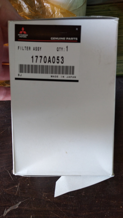 1770A053 Фильтр топливный Mitsubishi | Запчасти на DRIVE2