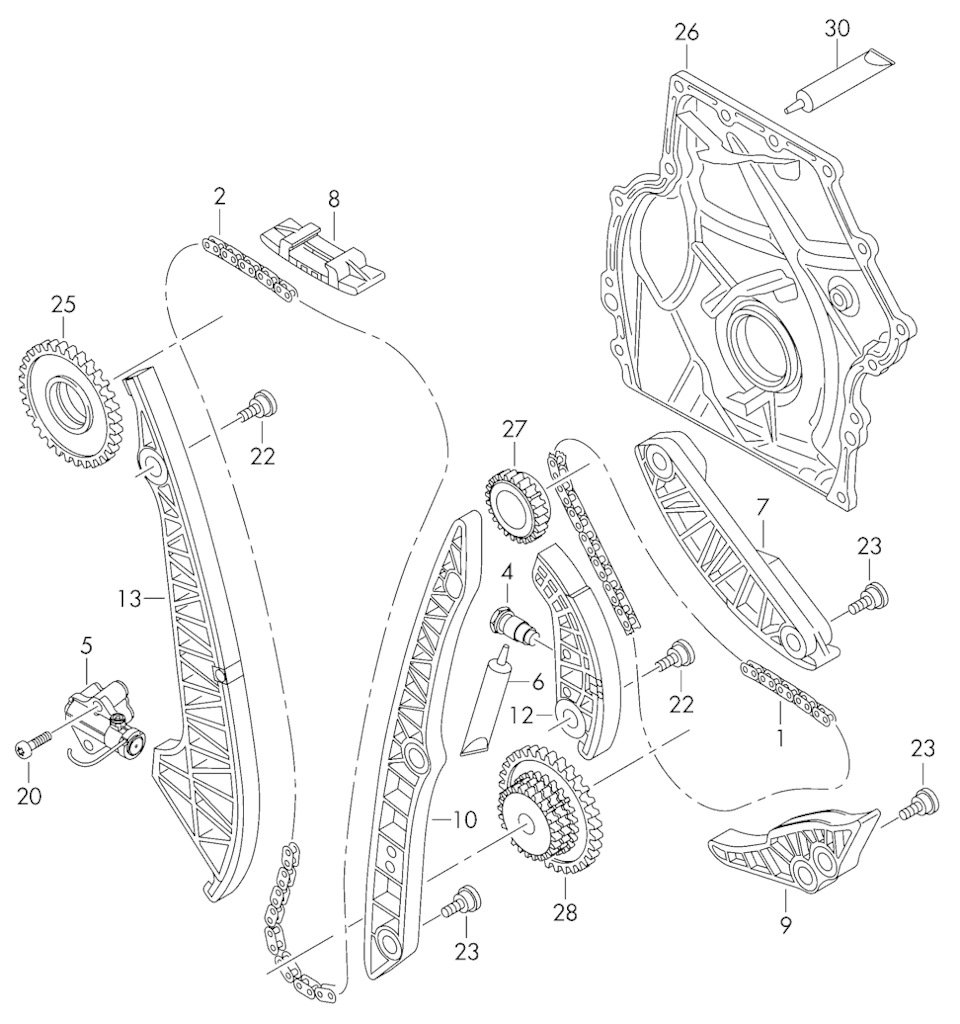 Ремонт двигателя автомобиля Skoda Octavia | Модификация: A5 | Годы ...