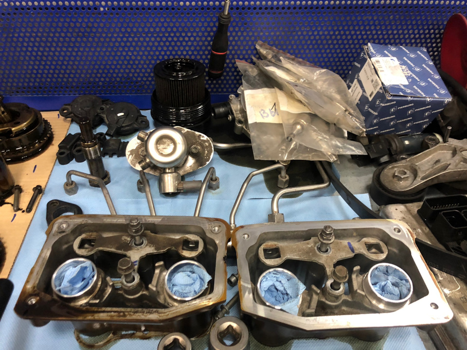 Замена цепи и МСК на н20б20 — BMW 5 series (F10), 2 л, 2011 года ...