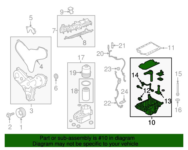 LR049183 Масляный картер двигателя Jaguar Land Rover | Запчасти на DRIVE2