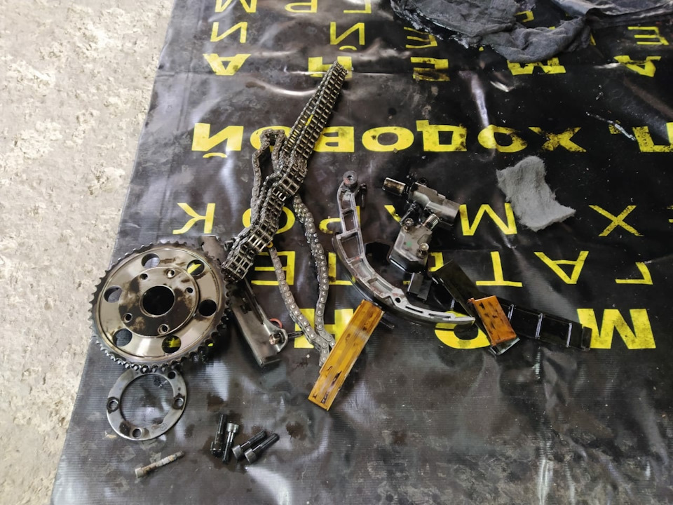 Замена цепей ГРМ YD 22 136 ЛС, 2006 г. — Nissan X-Trail I (t30), 2,2 л ...