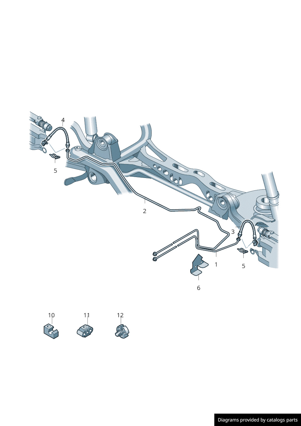 Задние тормозные трубки.Схема, номера, Volkswagen Touran 1.6 — DRIVE2