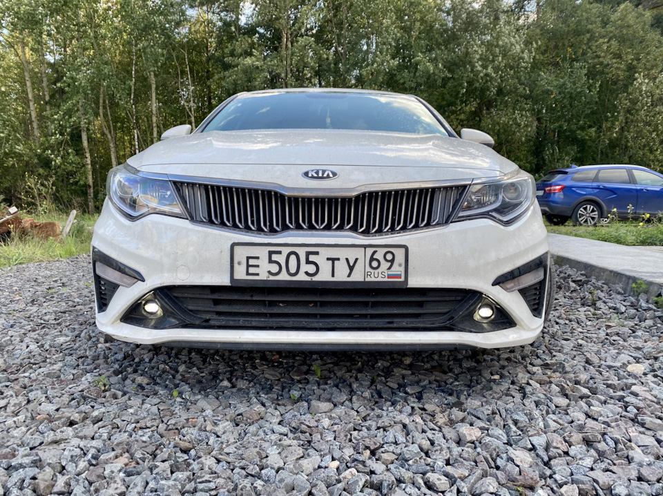 Установка светодиодных ПТФ MTF Light — KIA Optima (4G), 2 л, 2020 года ...