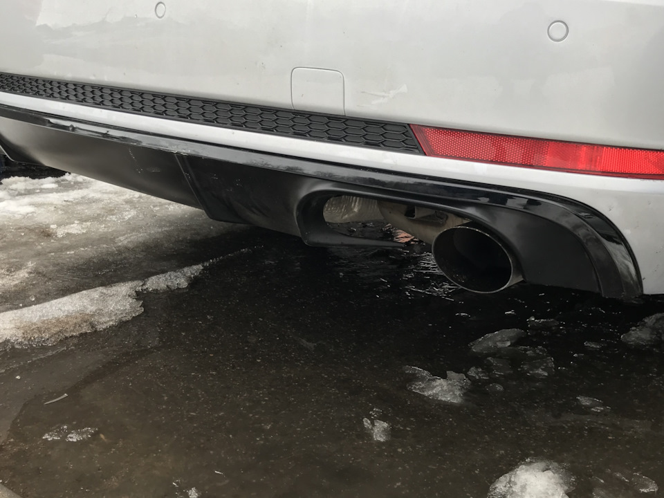 Диффузор S4 — Audi A4 (B9), 2 л, 2017 года | тюнинг | DRIVE2