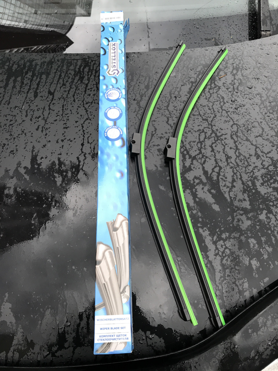 #4 Щетки стеклоочистителя Stellox — Volkswagen Touran (1G), 2 л, 2007 ...