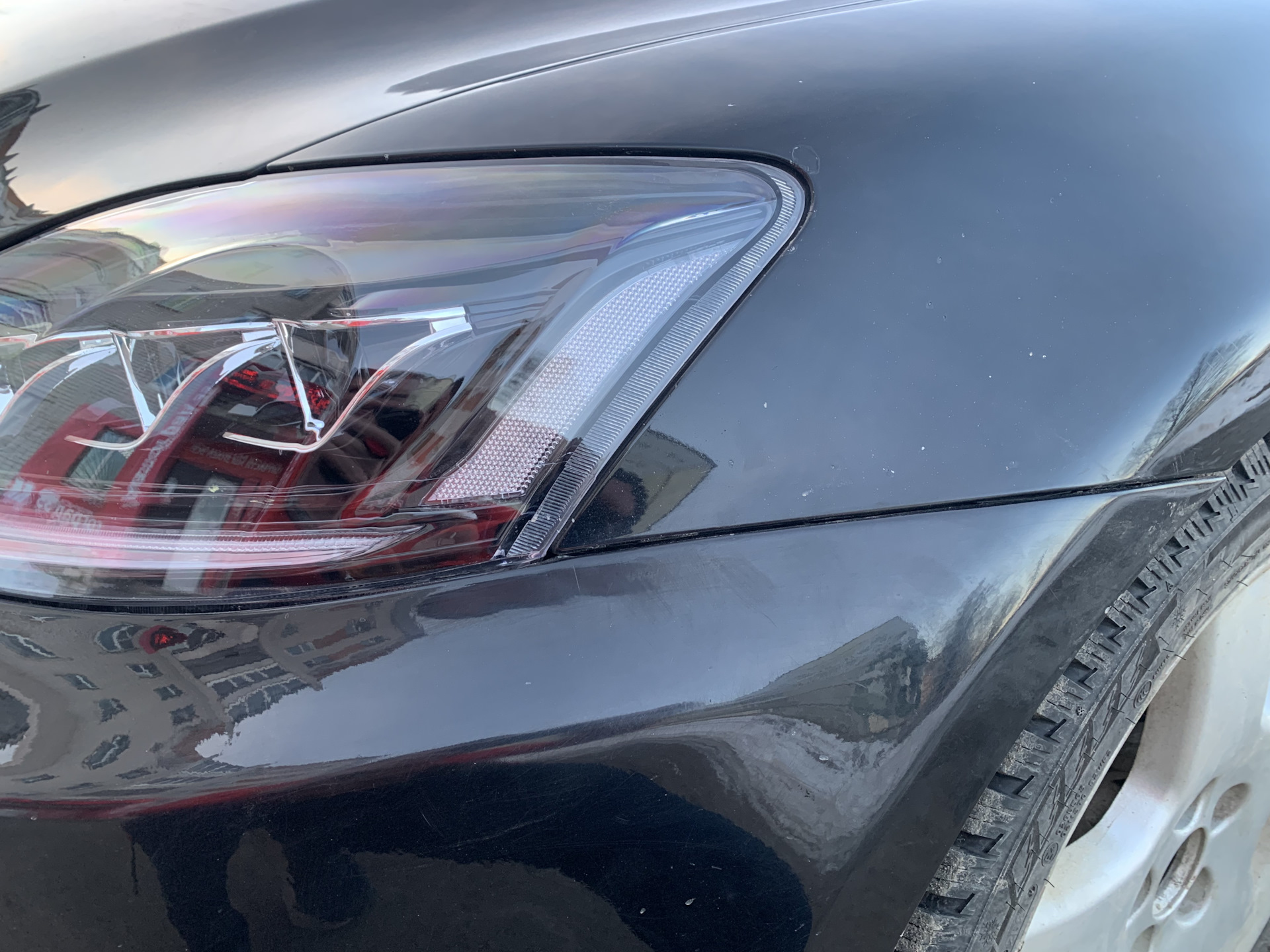 Устранение зазора переднего бампера — Lexus IS II, 2,5 л, 2008 года ...