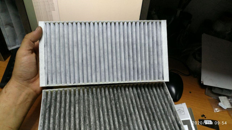 Фильтр салона и воздушный — Renault Laguna III, 2 л, 2010 года ...