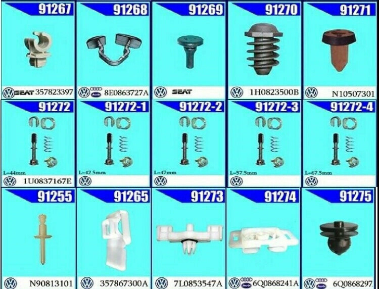 Клипсы VAG — Skoda Octavia A5 Mk2, 1,6 л, 2011 года | расходники | DRIVE2