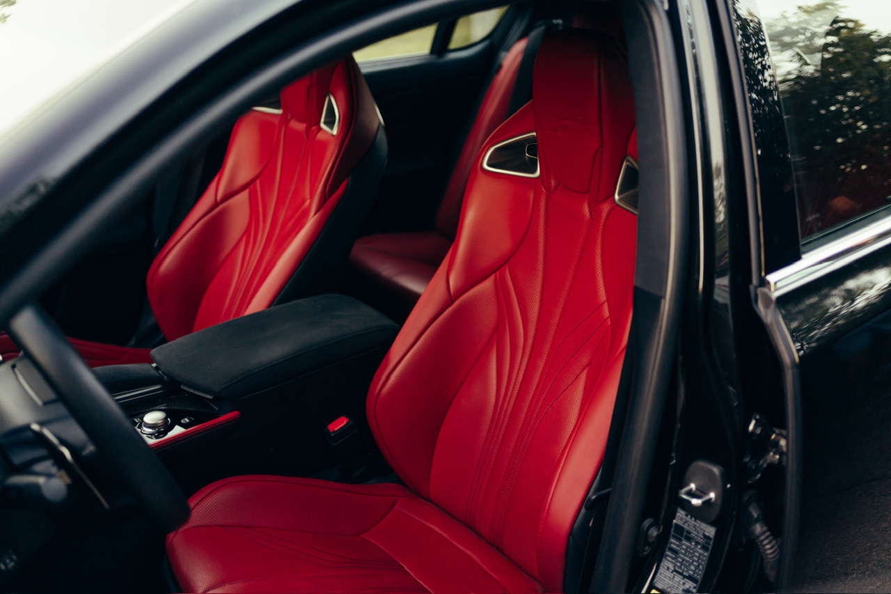 Салон GSF в цвете Circuit Red & Black — Lexus GS (L10), 2,5 л, 2013 ...