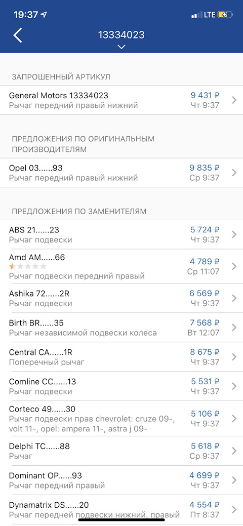 13334023 Рычаг передний правый в сборе Chevrolet Cruze GM | Запчасти на ...