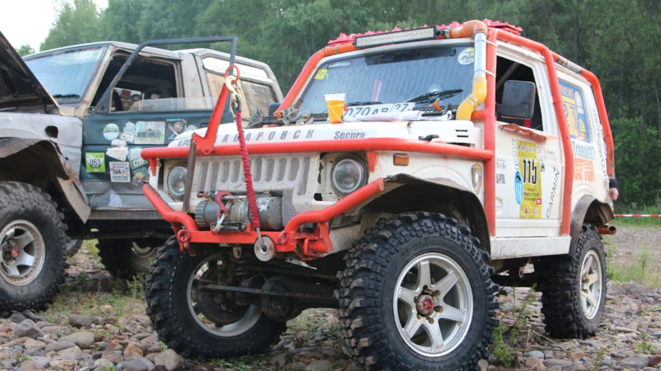 Подготовка трассы к "Танковому прорыву 2016" — Suzuki Samurai, 1,3 л ...