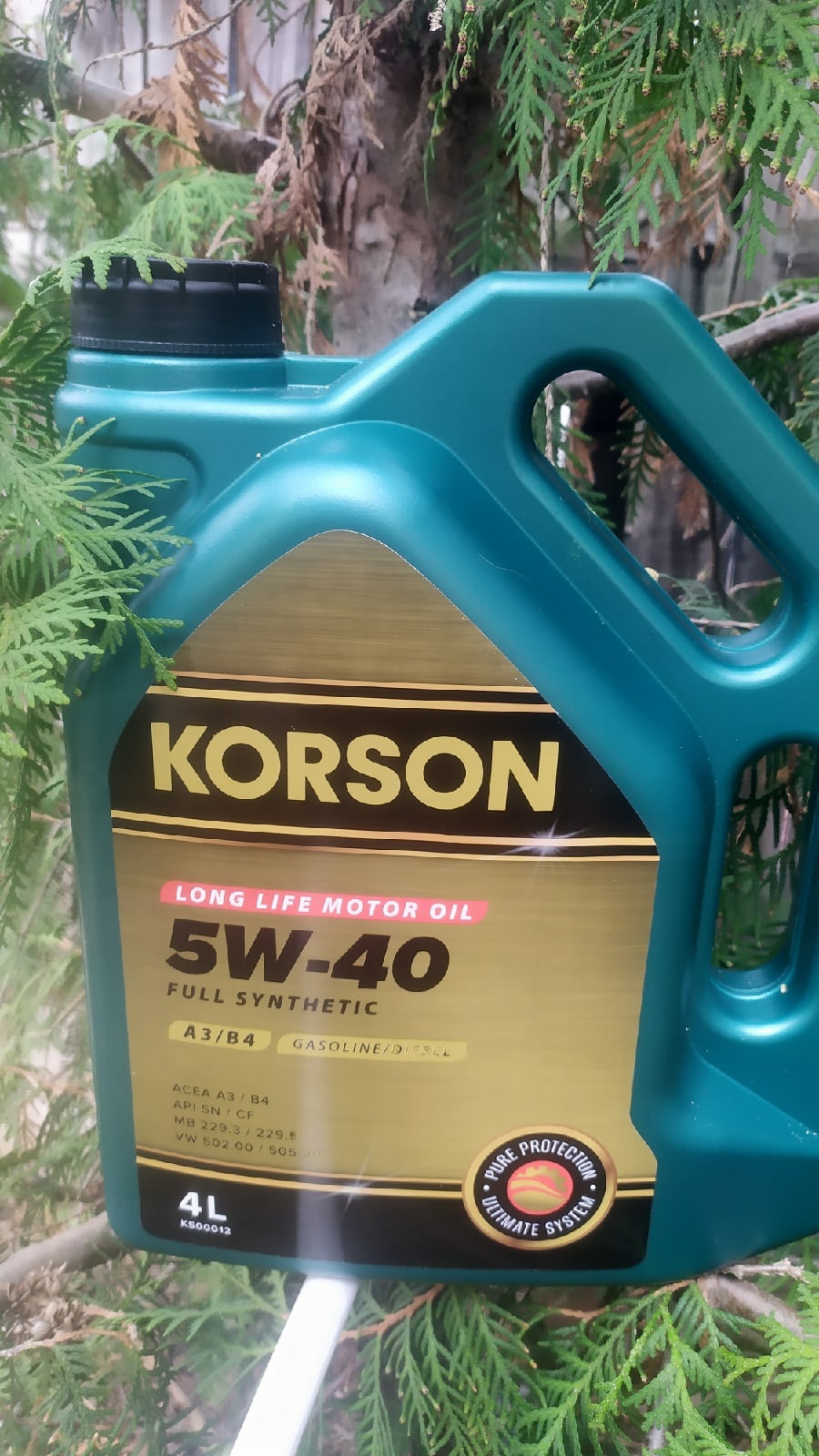 Моторное масло Korson 5w40 — Hyundai Accent (2G), 1,5 л, 2005 года ...