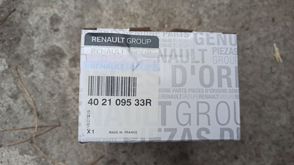 402109533R Подшипник задней ступицы Duster RENAULT | Запчасти на DRIVE2