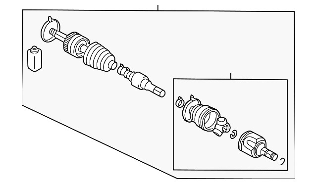 3815A358 Полуось передняя правая в сборе Mitsubishi | Запчасти на DRIVE2