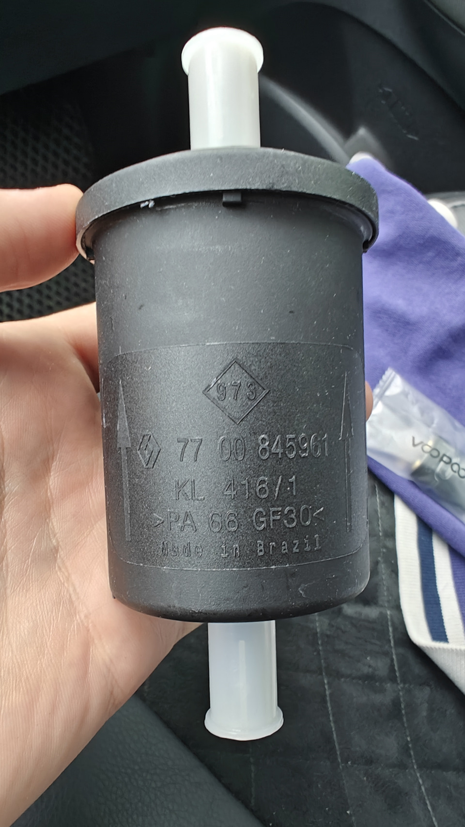 Замена топливного фильтра на оригинал — Renault Scenic III, 1,6 л, 2011 ...