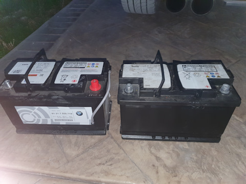 61217555719 Оригинальная акк.батарея BMW AGM BMW | Запчасти на DRIVE2