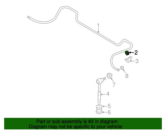 5551322500 Втулка стабилизатора заднего KIA HYUNDAI | Запчасти на DRIVE2