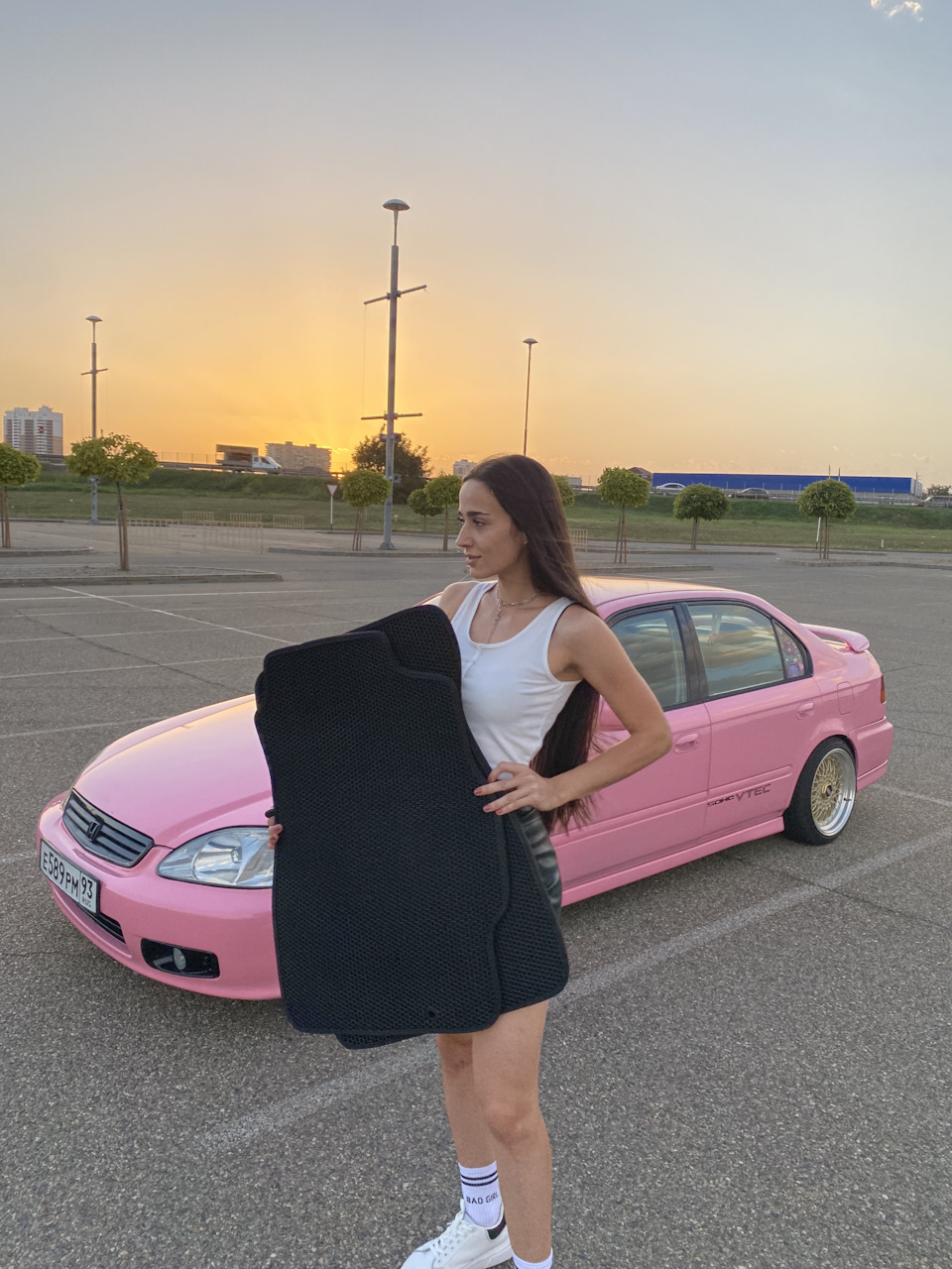 Эво-коврики от DuffCar — Honda Civic Ferio (6G), 1,3 л, 1998 года ...