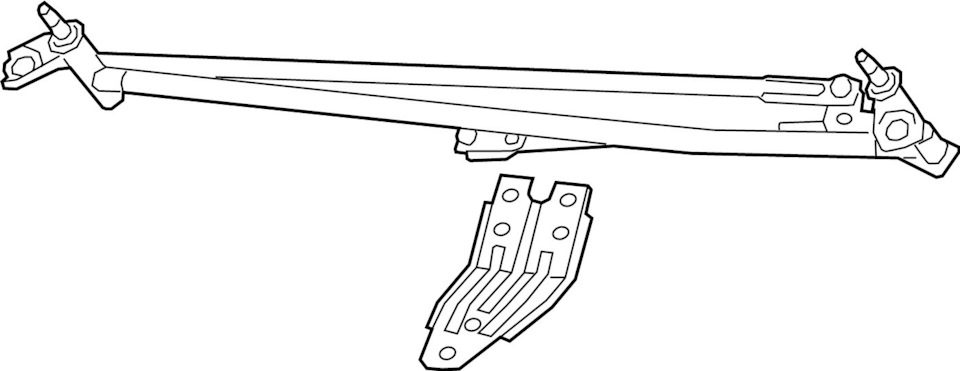 3CN955023A Механизм стеклоочистителя Трапеция дворников VAG | Запчасти ...