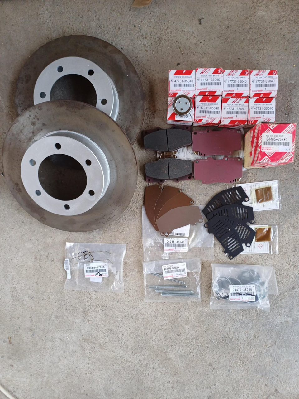 Глабальная ревизия передних тормозов — Toyota Land Cruiser Prado 90 ...