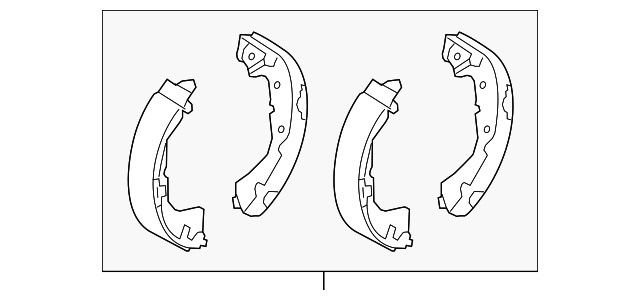 4600A350 Колодки барабанного тормоза. Задняя ось Mitsubishi | Запчасти ...