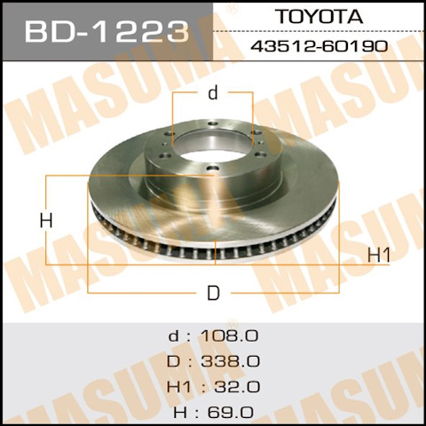 4351260190 Диск тормозной TOYOTA LEXUS | Запчасти на DRIVE2
