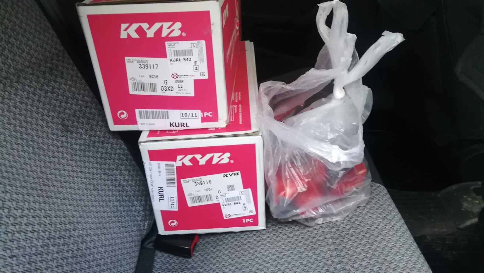 замена передних стоек — Mitsubishi Lancer X, 1,6 л, 2011 года | визит ...