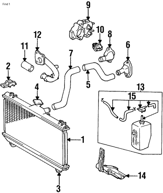 1640016720 РАДИАТОР ДВС TOYOTA COROLLA/SPRINTER/LEVIN/TRUENO/CARIB (E10 ...