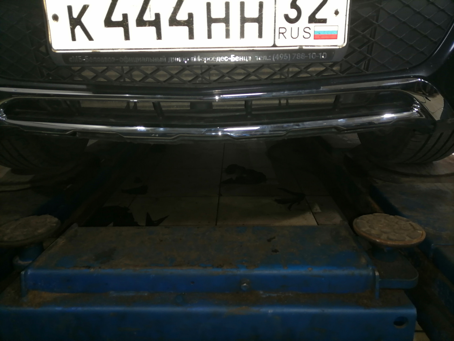 Замена хрома на бамперах — Mercedes-Benz GLK-Class (X204), 2,1 л, 2013 ...