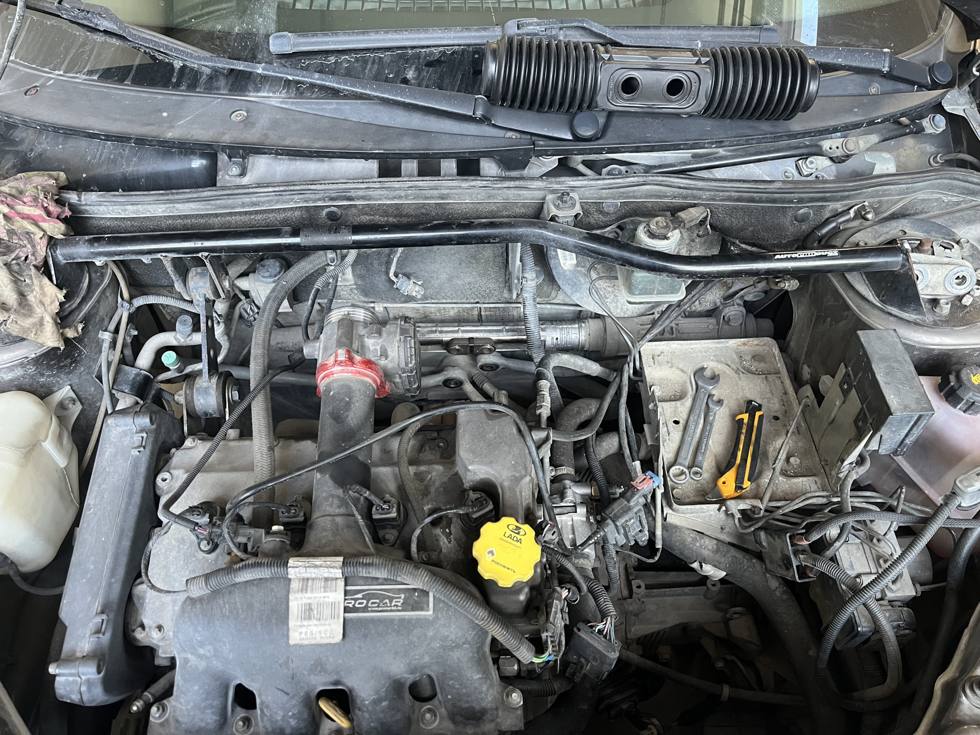 Замена пыльна рулевой рейки — Lada Калина Спорт (2G), 1,6 л, 2015 года ...