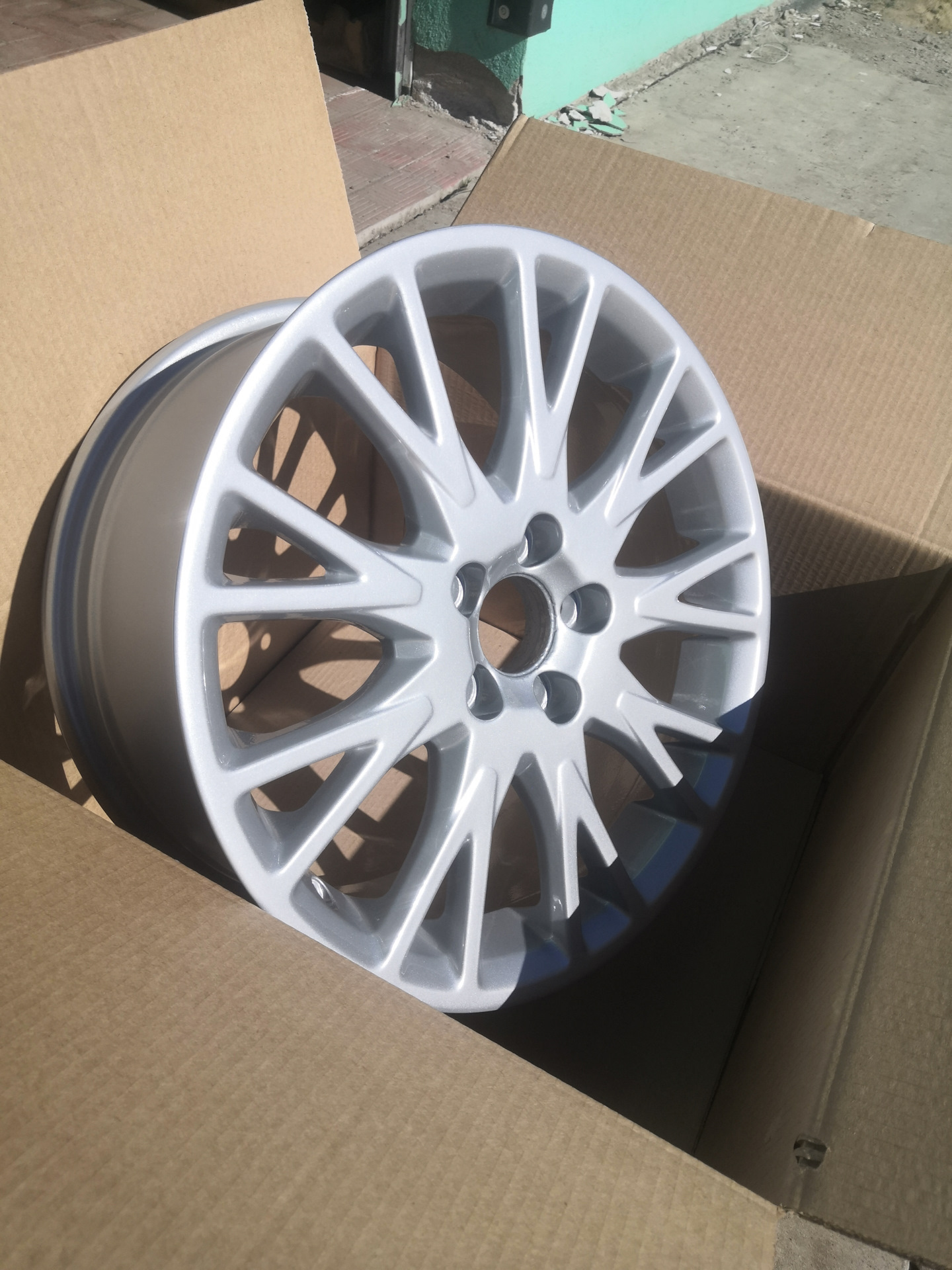 Диски Orpheus 17", Восстановление + проставки. — Volvo S60 (1G), 2,4 л ...